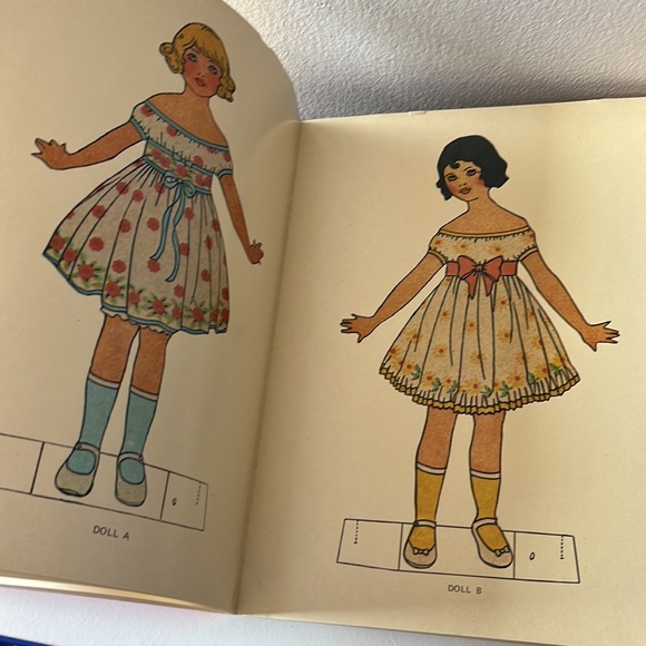 Vintage | Office | Uncut Old Fashioned Cutout Paper Dolls Costumes From ...